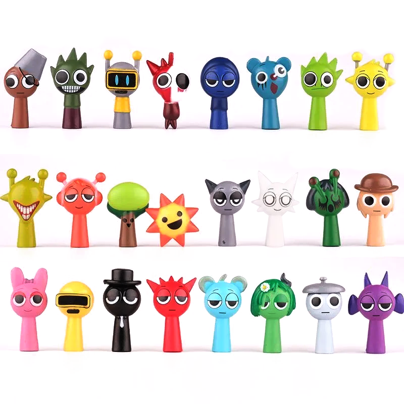 Sprunki Action Figures 24 pk – Jelly And Ducky Plush